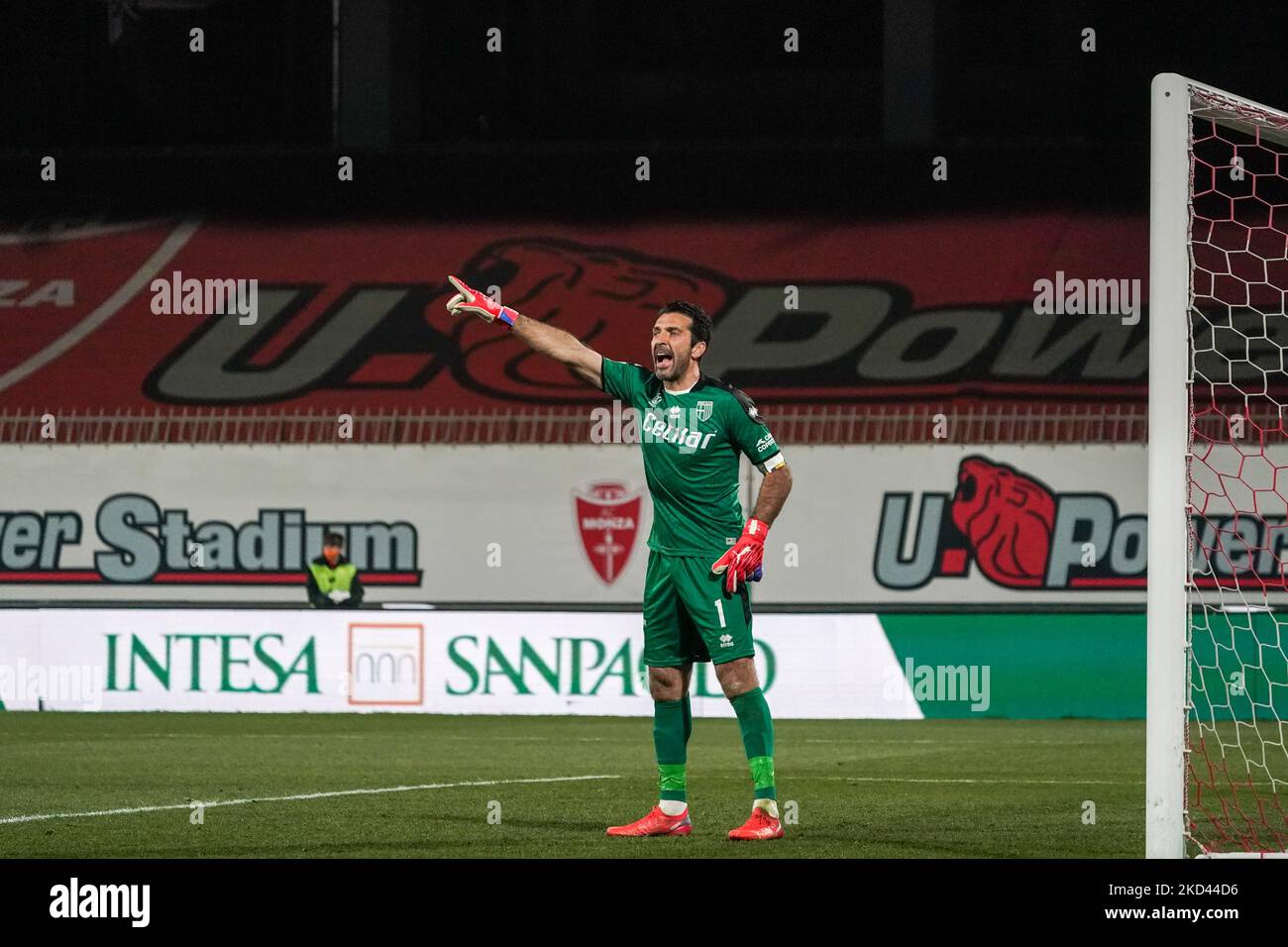 Gianluigi Buffon (#1 Parma) during AC Monza against Parma Calcio 1913 ...