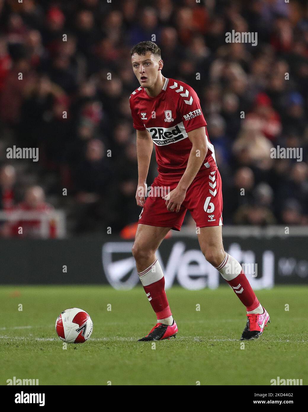 Dael Fry of Middlesbrough during the FA Cup Fifth Round match between ...