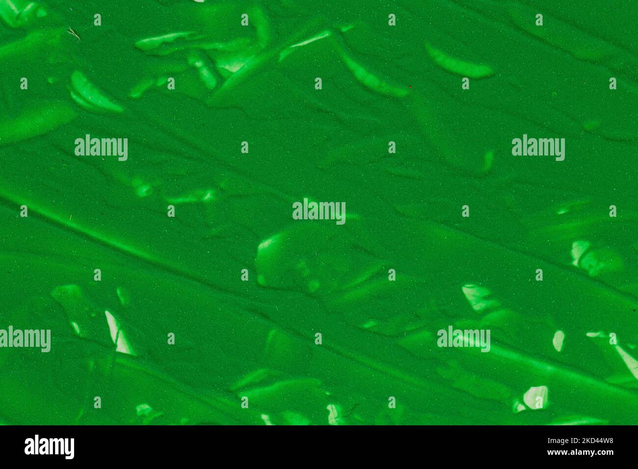 acrylic green paint texture background hand made brush on paper Stock ...