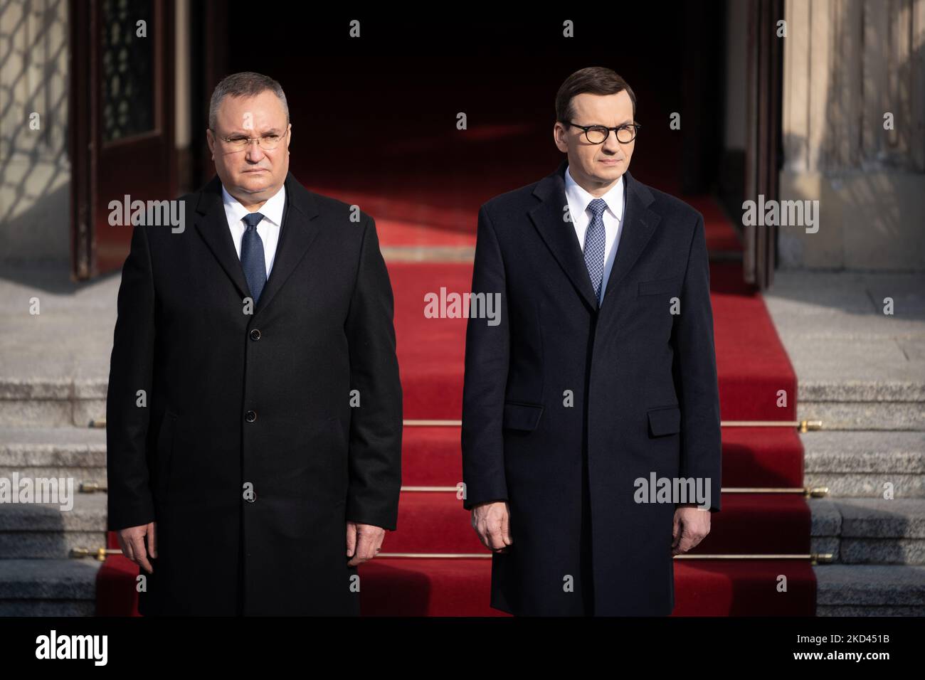 Prime Minister of Romania Nicolae Ciuca and Prime Minister of Poland ...