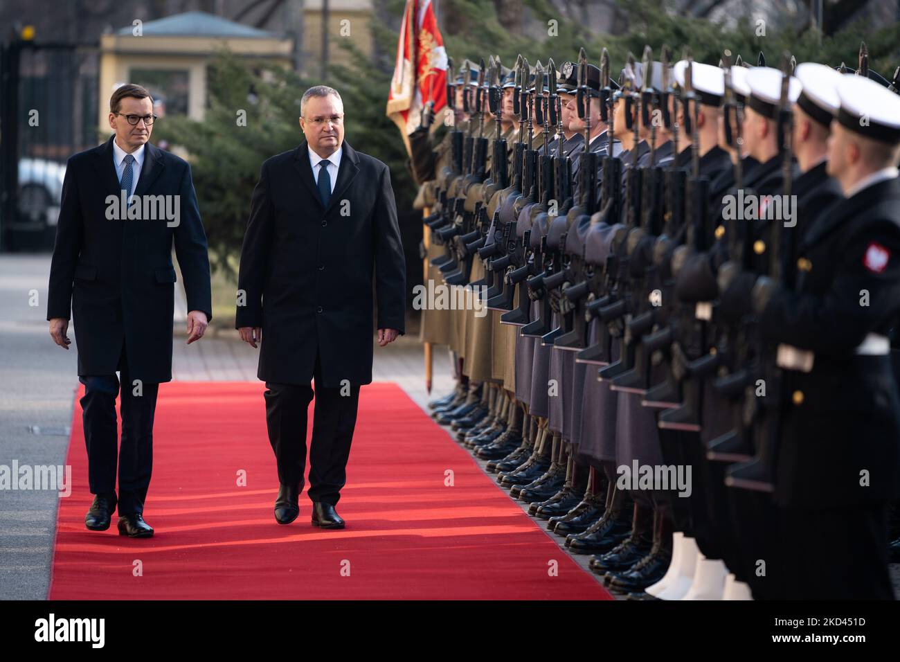 Prime Minister of Romania Nicolae Ciuca and Prime Minister of Poland ...