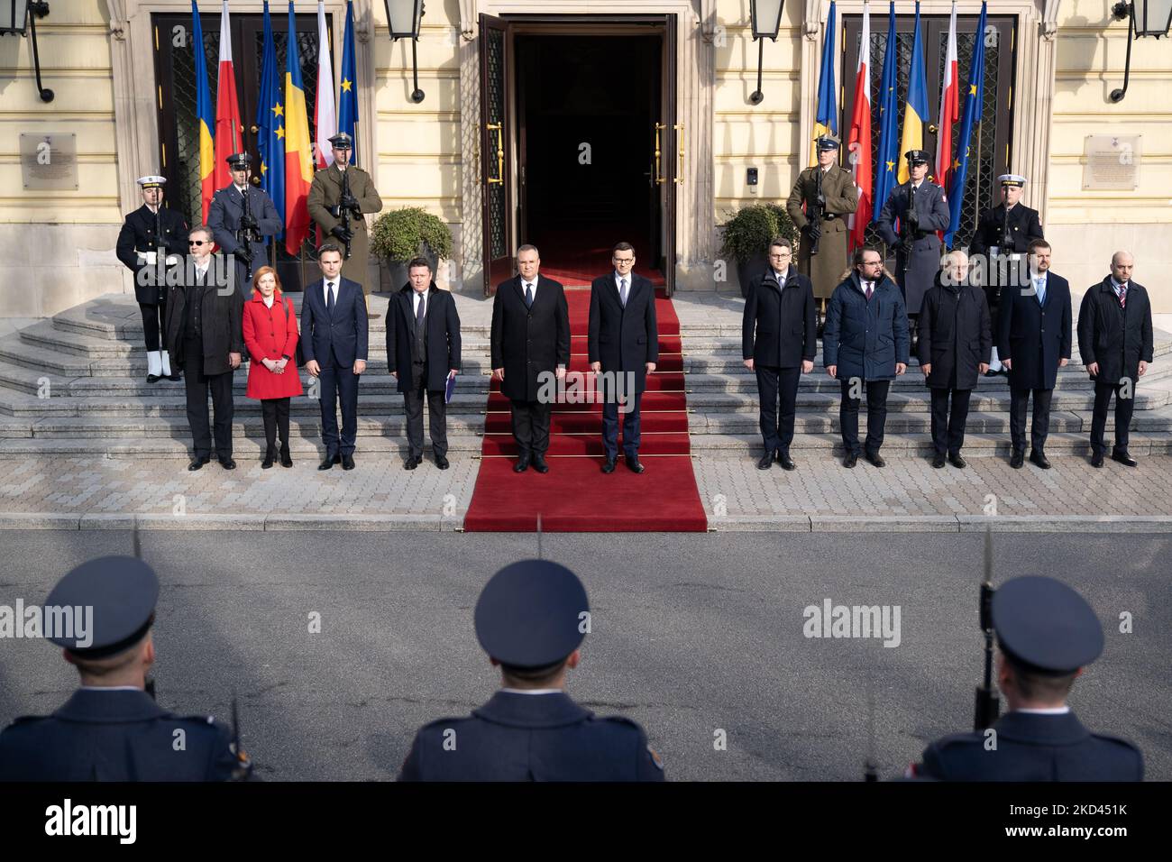 Prime Minister of Romania Nicolae Ciuca and Prime Minister of Poland ...