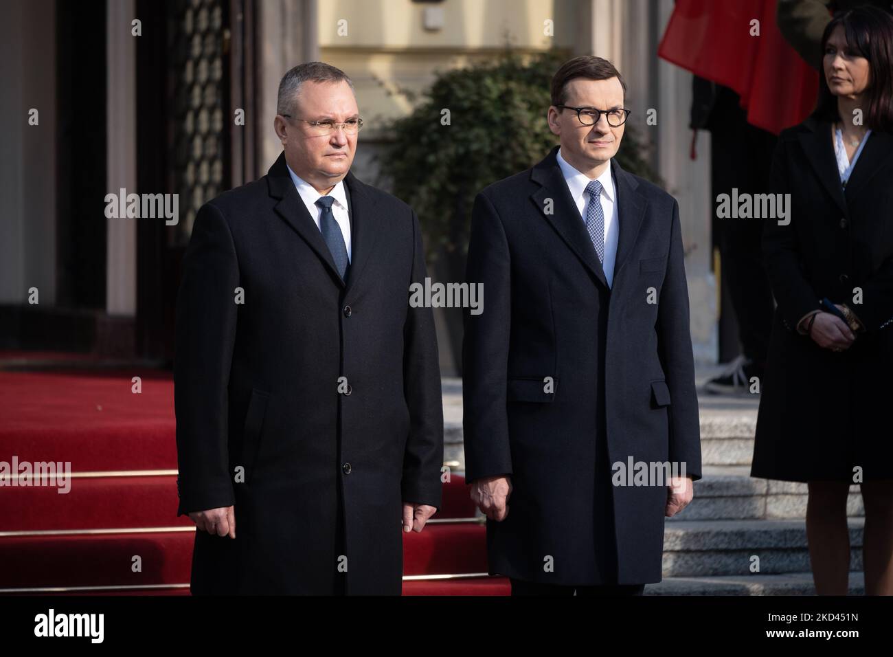 Prime Minister of Romania Nicolae Ciuca and Prime Minister of Poland ...