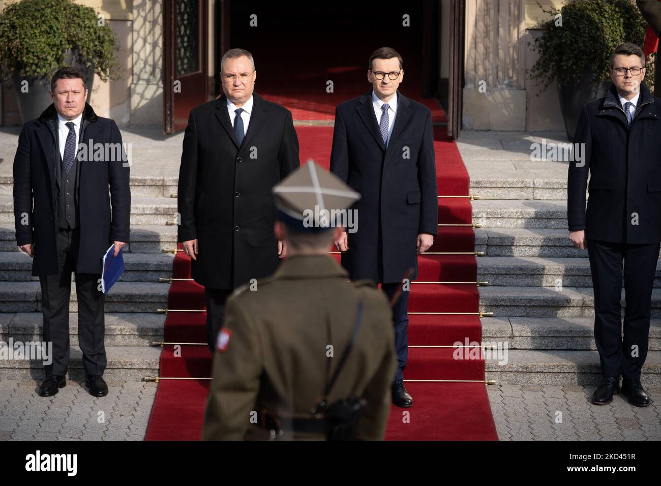 Prime Minister of Romania Nicolae Ciuca and Prime Minister of Poland ...
