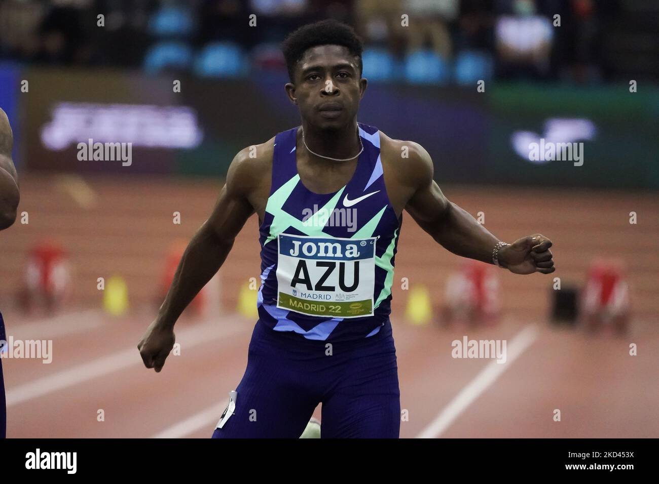 The athlete Azu during the World Athletics Indoor Tour Gold played at ...