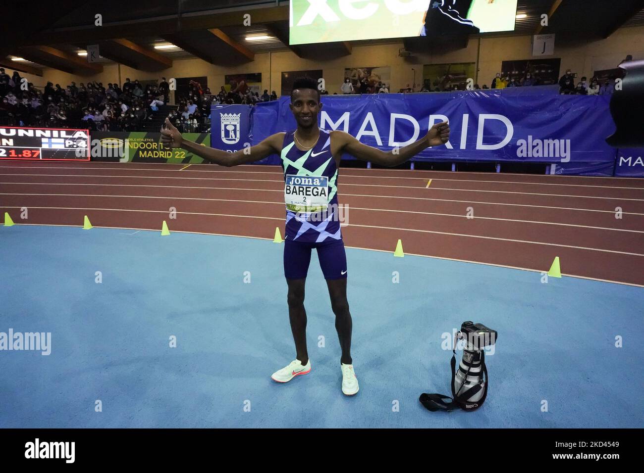 The athlete Barema during the World Athletics Indoor Tour Gold played ...