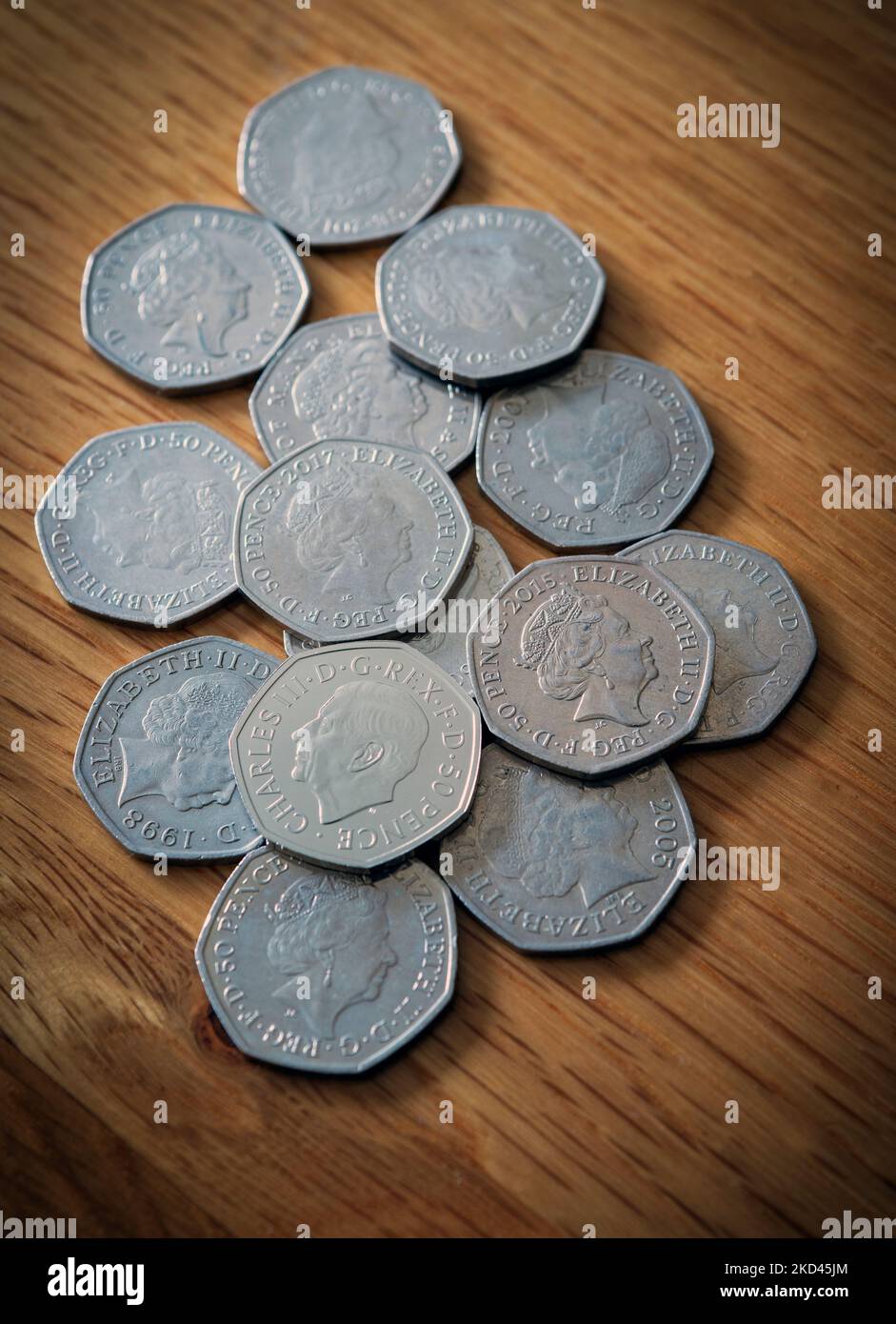 Collection of Fifty pence pieces, including the new Fifty pence piece ...