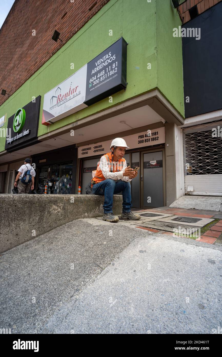 Medellin road sign hi-res stock photography and images - Alamy