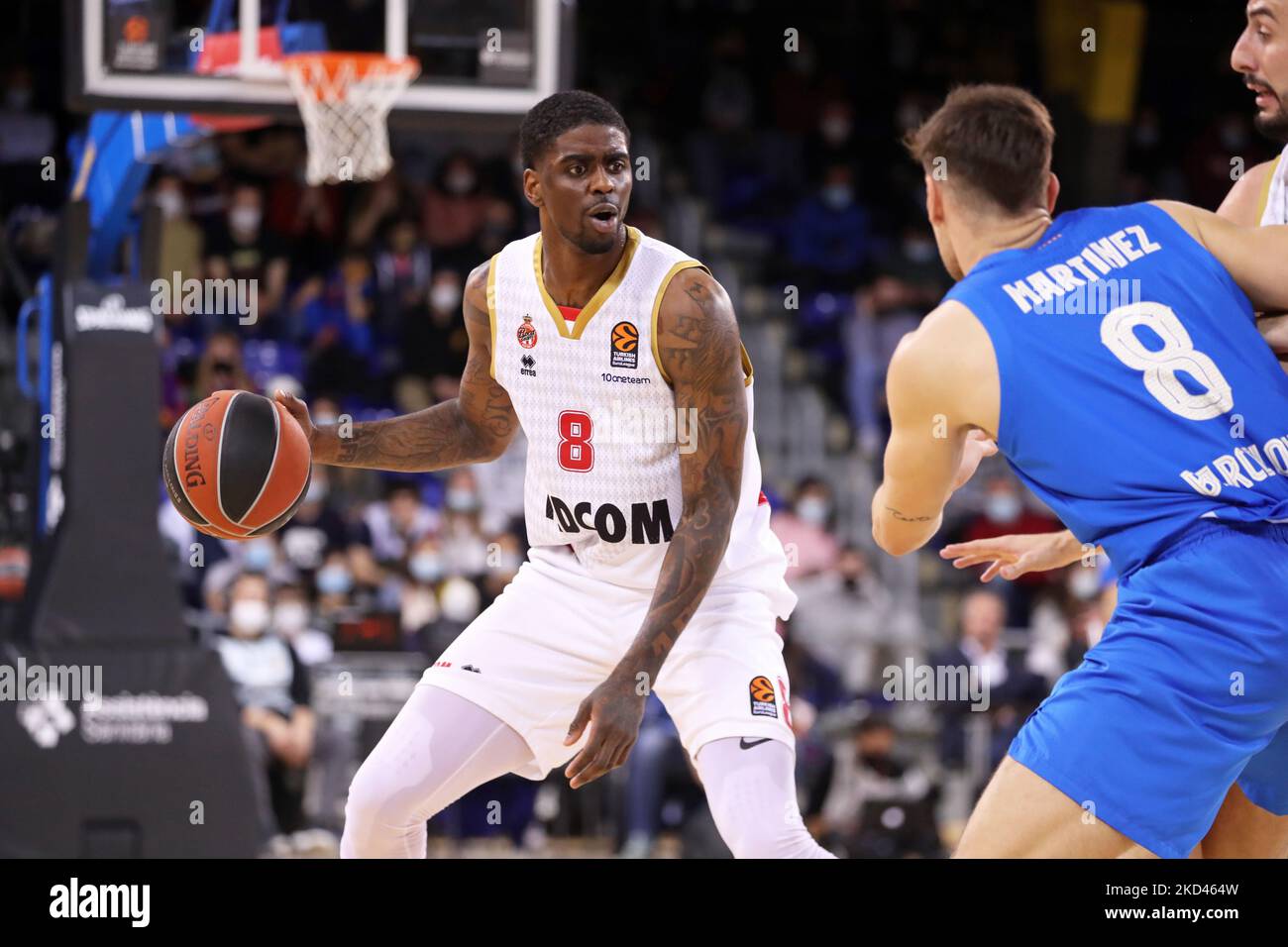 Dwayne Bacon during the match between FC Barcelona and AS Monaco ...