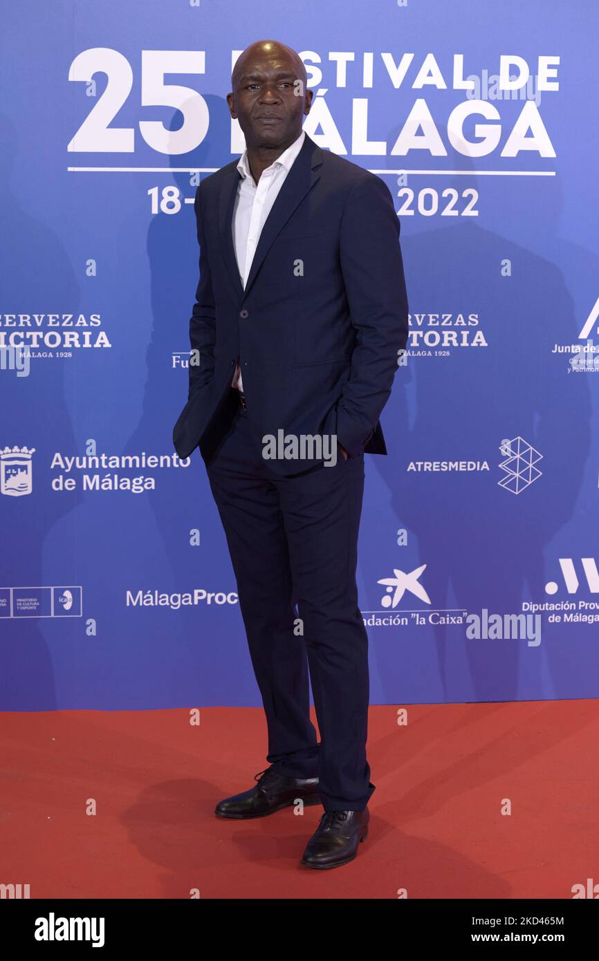 Emilio Buale attends the 25th Malaga Film Festival presentation at ...