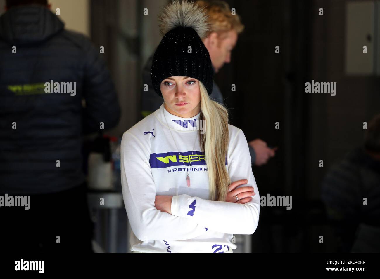 Jessica Hawkins, from Racing X, during the W Series testing at the ...