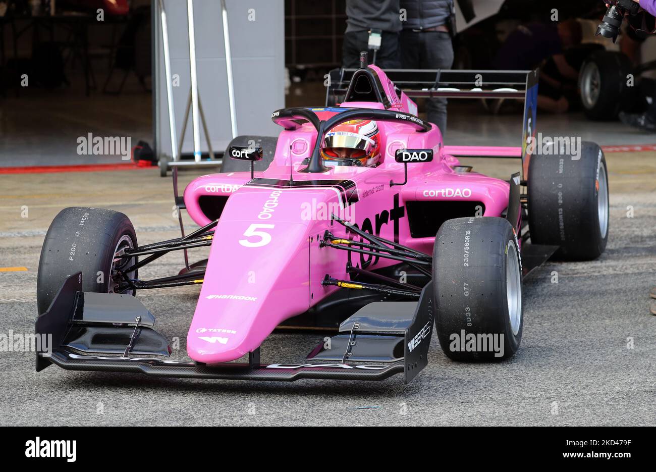 Fabienne Wohlwend during the W Series testing at the Barcelona ...