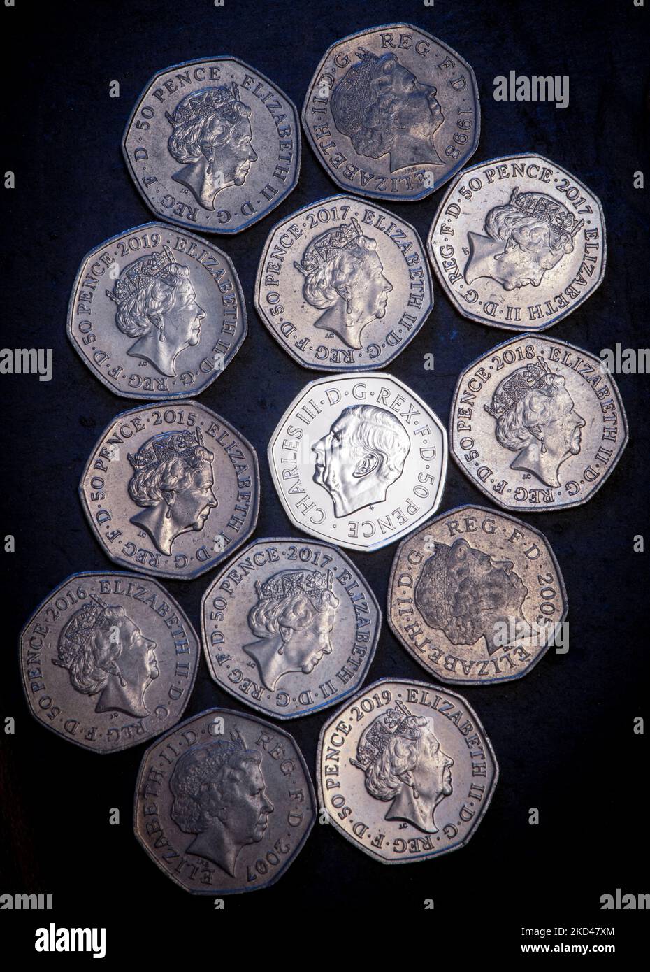 Collection of Fifty pence pieces, including the new Fifty pence piece ...