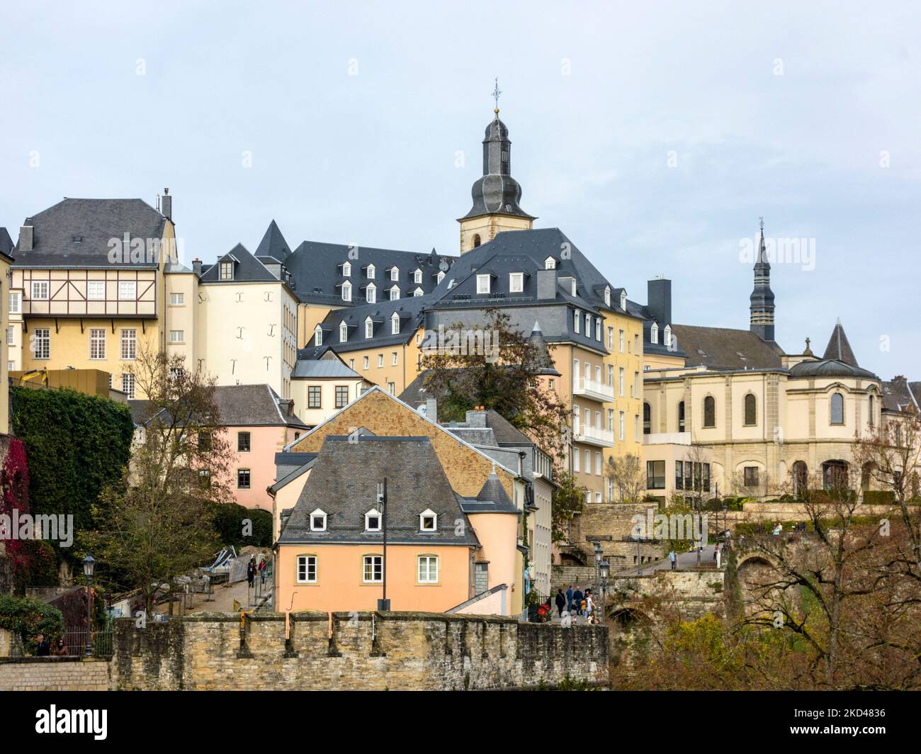 Luxembourg cityscape with historic centre Stock Photo - Alamy
