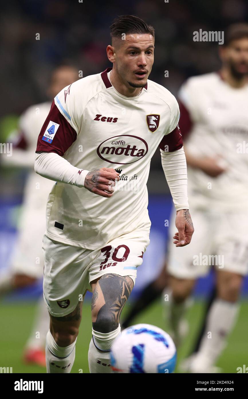 Pasquale Mazzocchi (US Salernitana 1919) in action during the italian ...