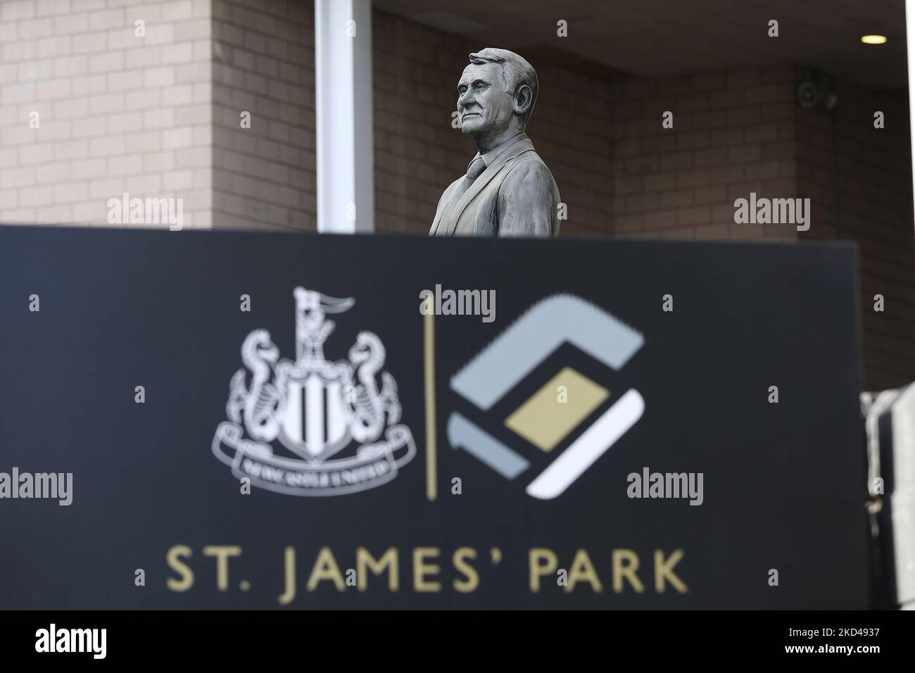 A general view of the Sir Bobby Robson statue before the Premier League ...