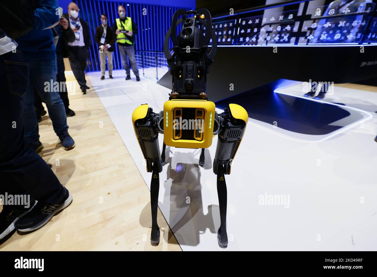 Spot, the four-legged robot insignia from Boston Dynamics and one of ...