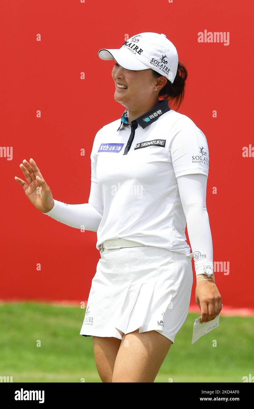 Jin Young Ko of South Korea reacts after winning the HSBC Women's World ...
