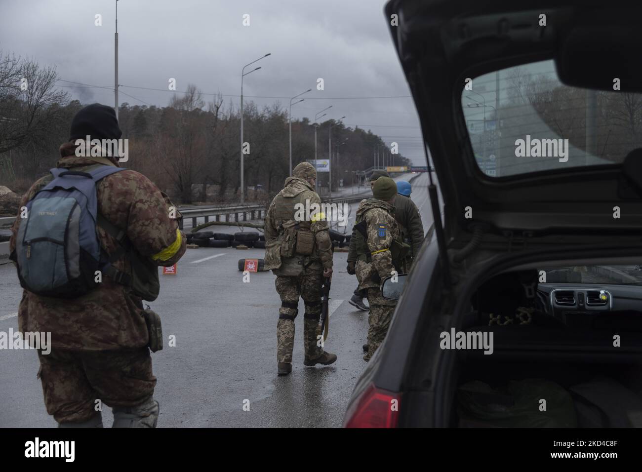 Ukrainian blockpost hi-res stock photography and images - Alamy