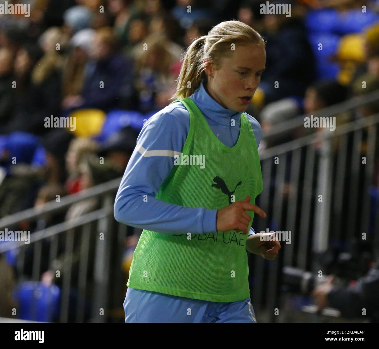 Julie Blakstad of Manchester City during The FA Women's Continental ...