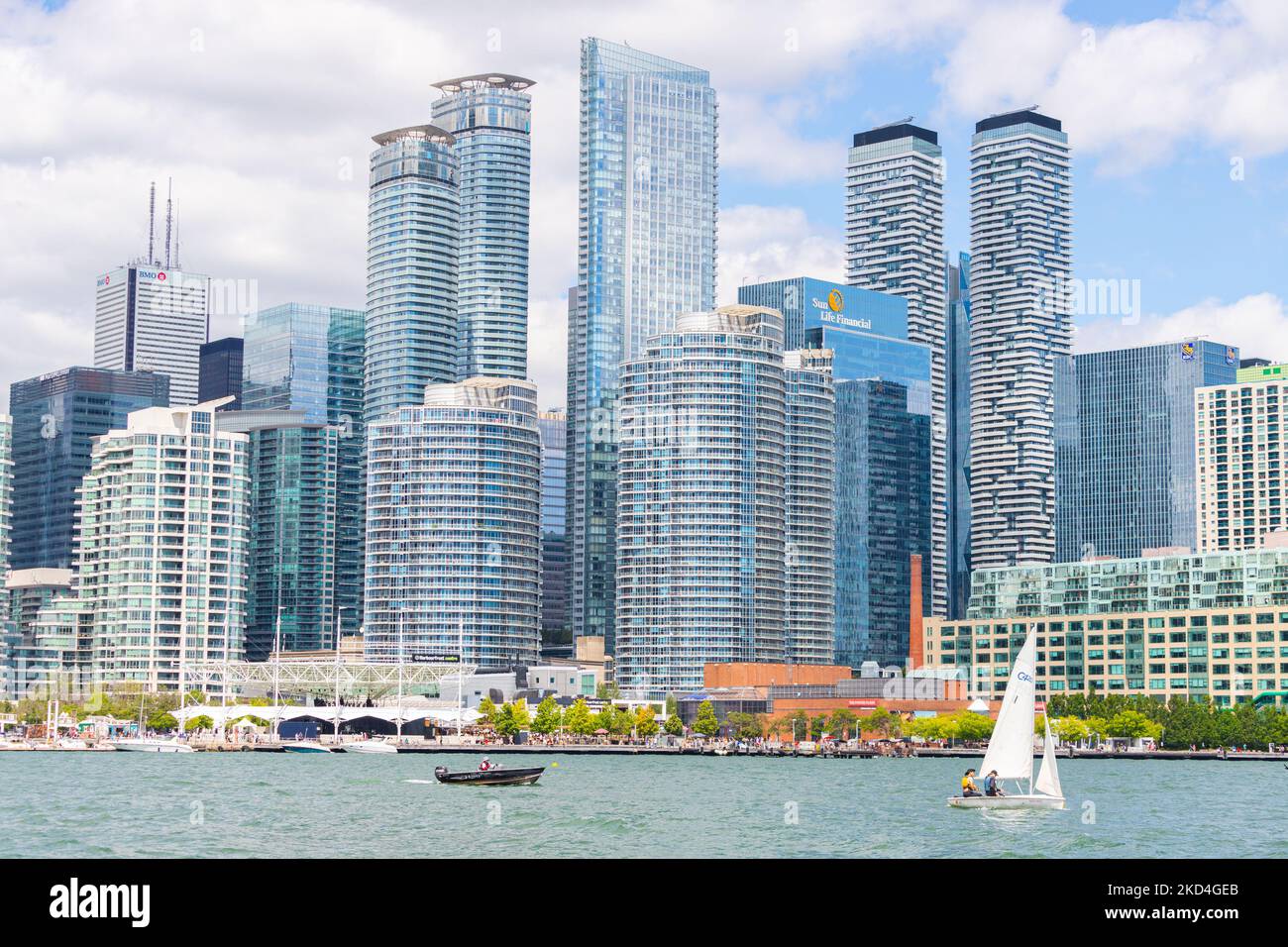 TORONTO, CANADA, 30TH JULY 22: A view towards part of Toronto Downtown ...