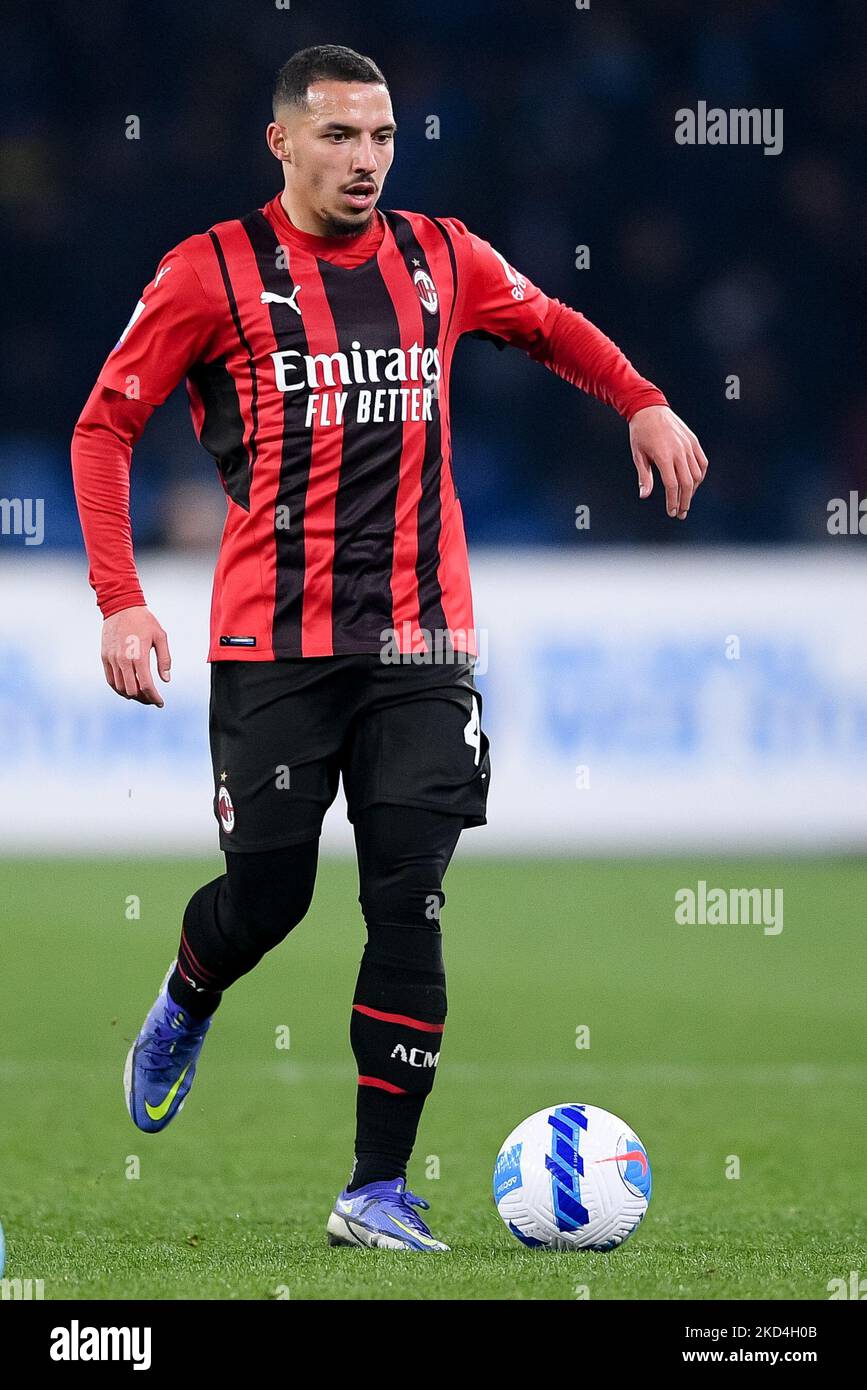 Ismael Bennacer of AC Milan during the Serie A match between SSC Napoli ...