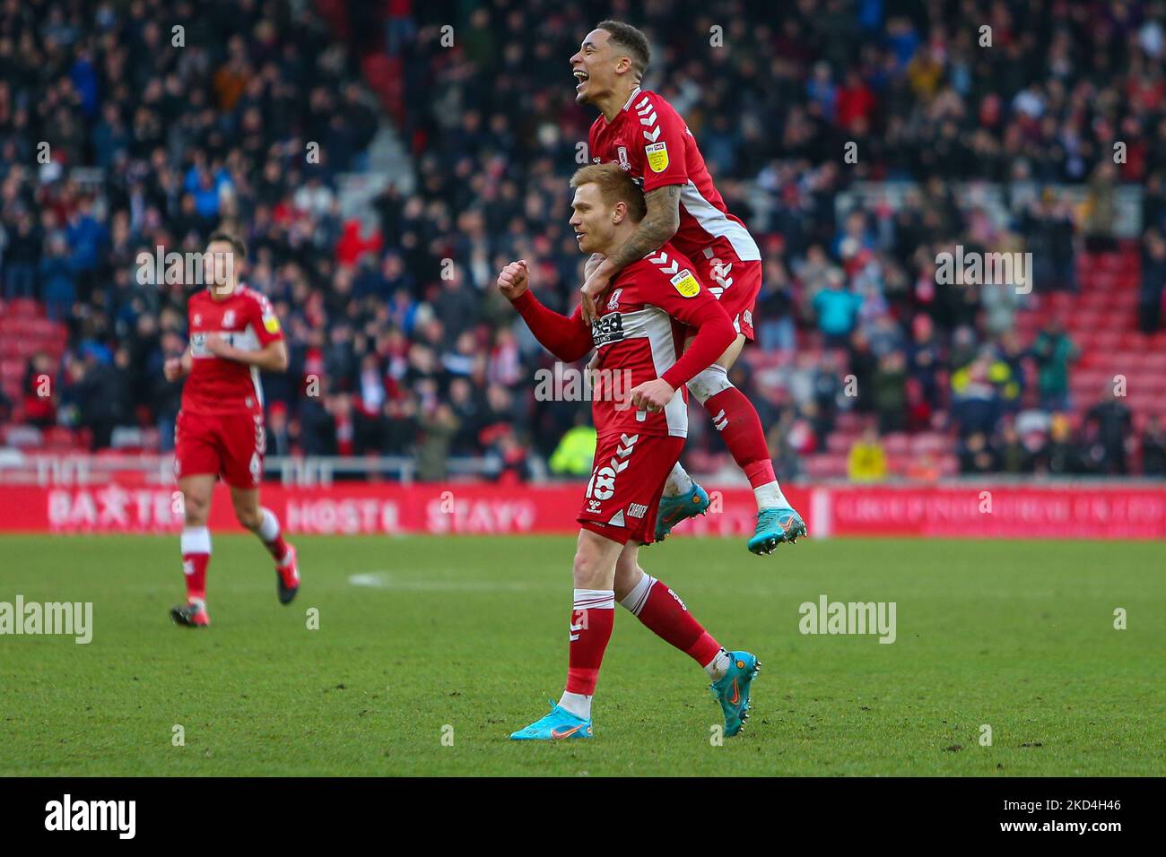 Middlesbrough's Duncan Watmore celebrates his goal during the Sky Bet ...