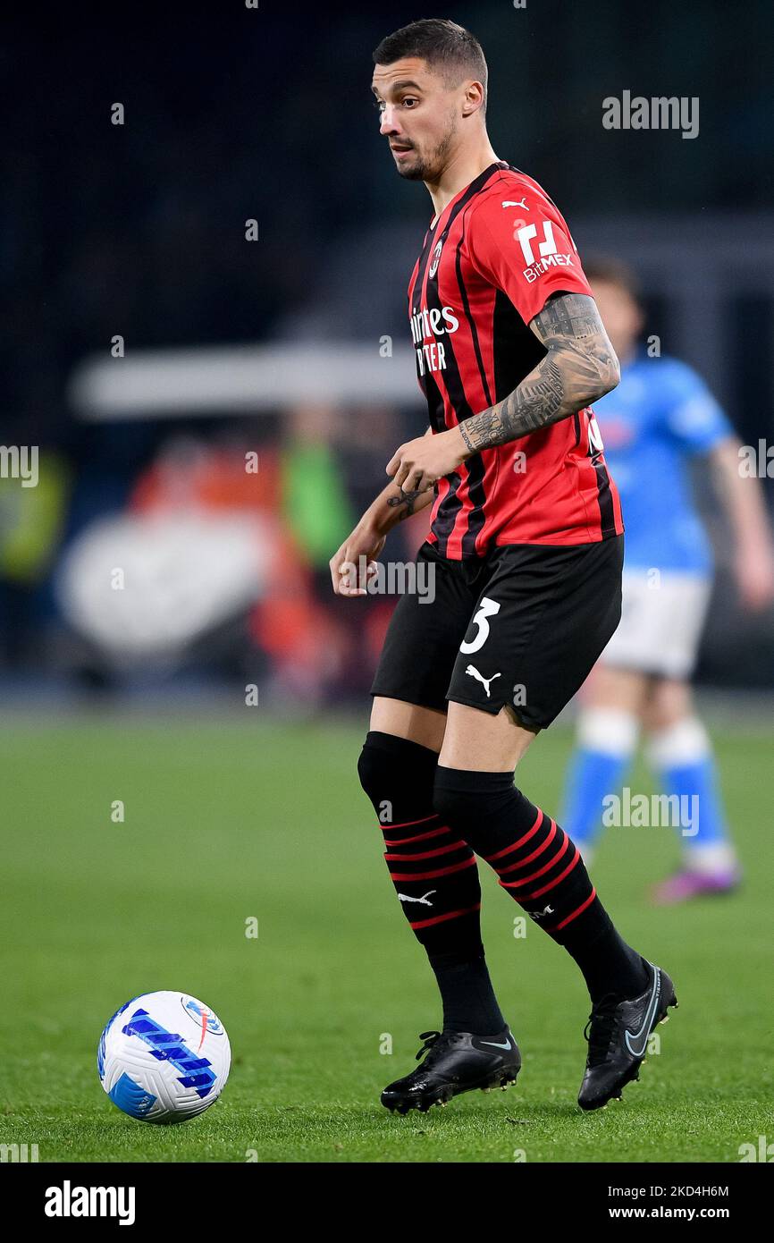 Rade Krunic of AC Milan during the Serie A match between SSC Napoli and ...