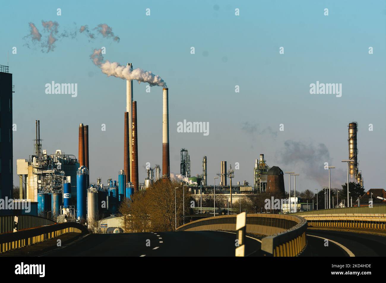 Shell Wesseling oil refinery is seen in Wesseling, Germany on March 7 ...