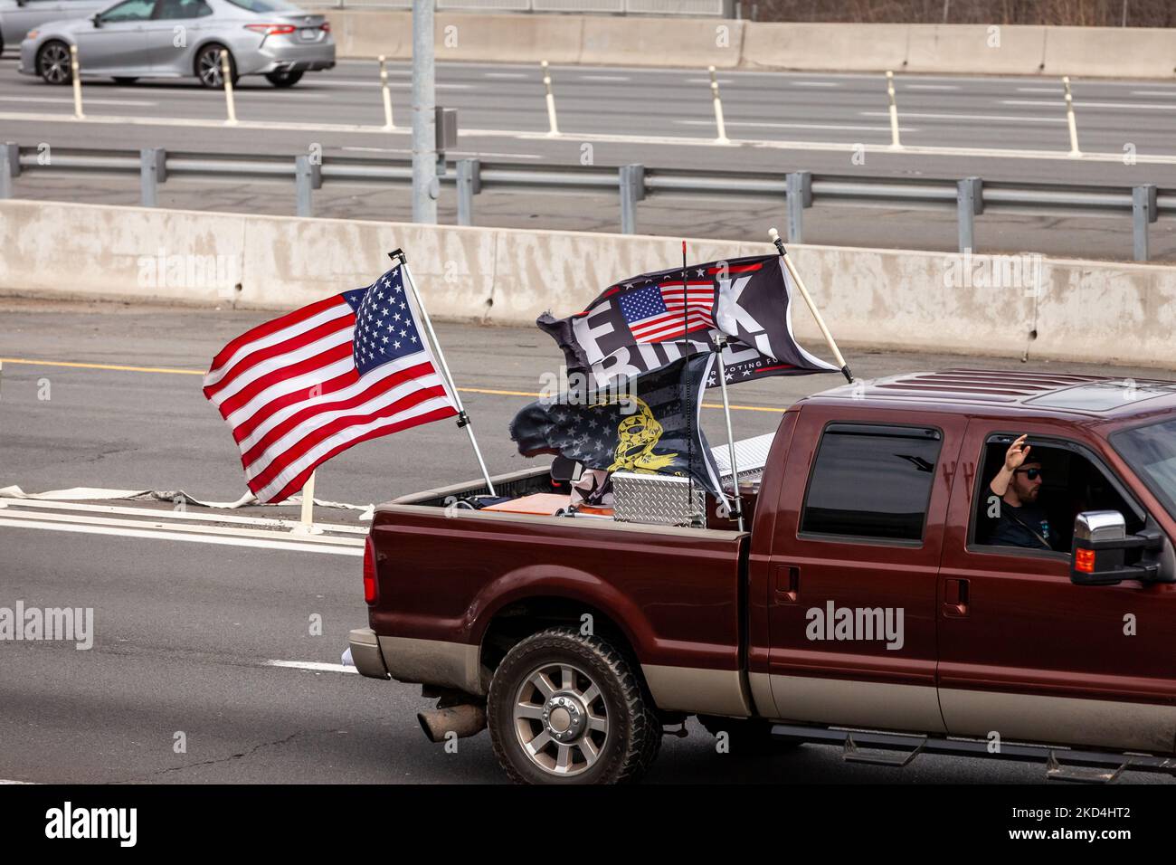 F biden flags hi-res stock photography and images - Alamy