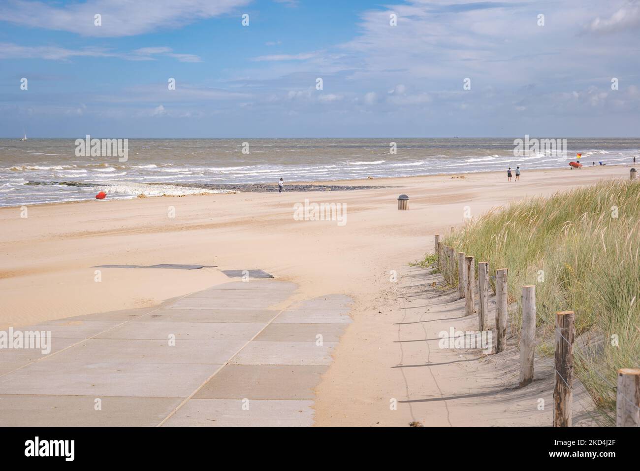 A view of the beach in Belgium Stock Photo - Alamy