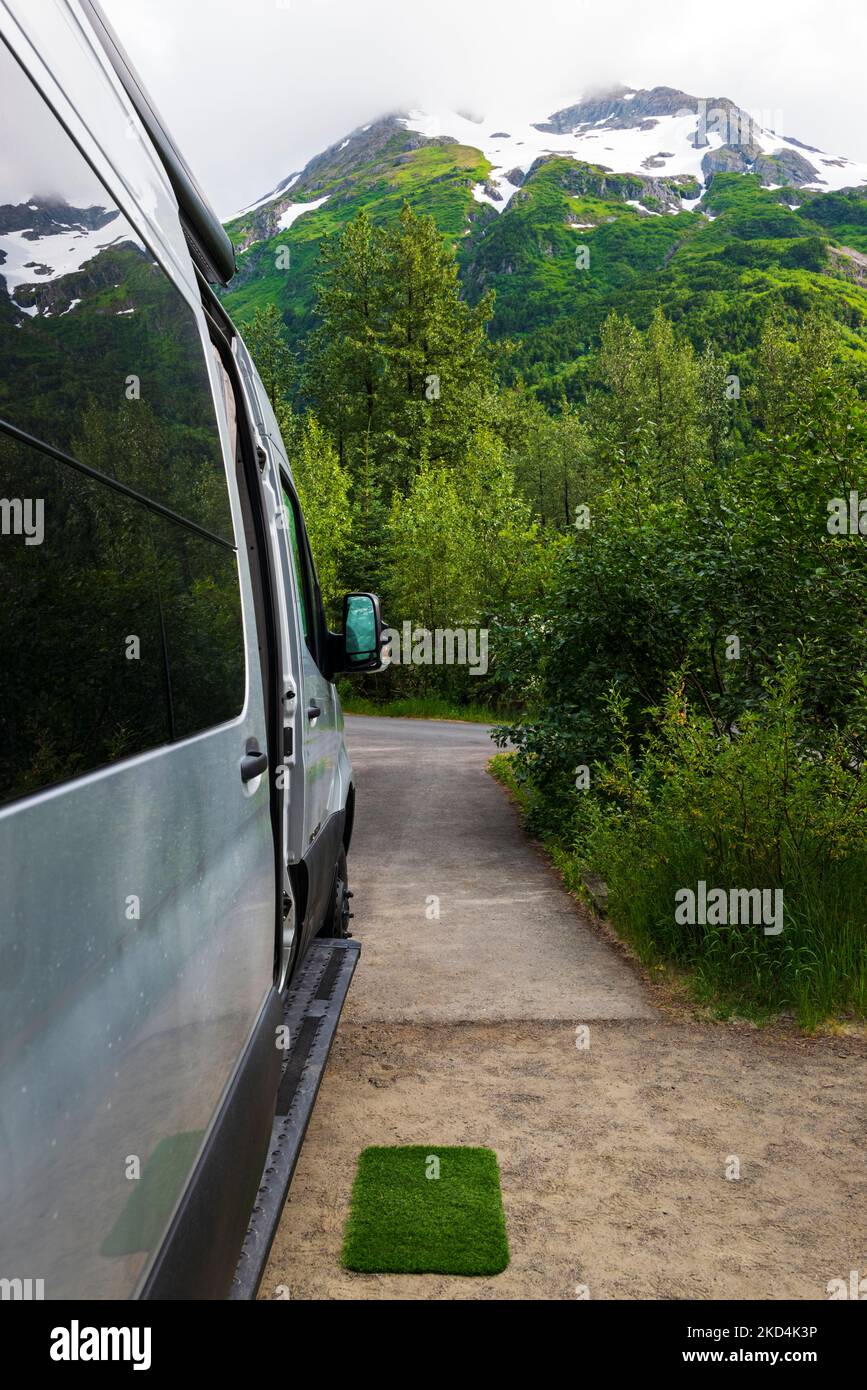 Airstream Interstate 24X 4WD campervan; Willawaw Campground; Portage ...