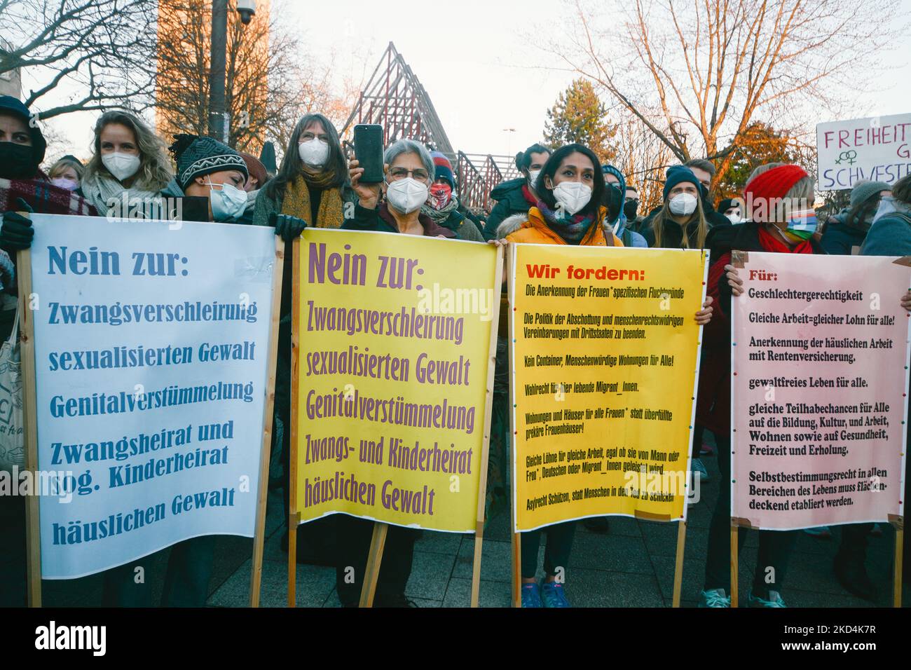 a thousand of people take part in International women's day demo in ...