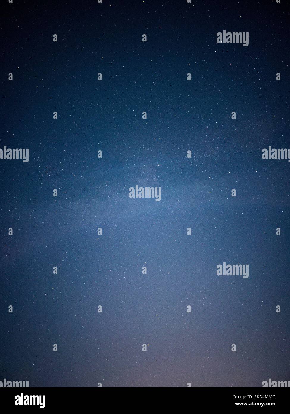 Dark blue celestial background with stars shimmering in the sky Stock ...