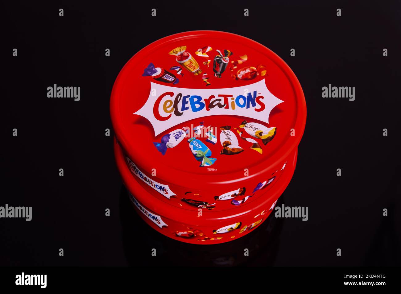 Plastic tub of Celebrations chocolate treat sweets 2022 Christmas ...