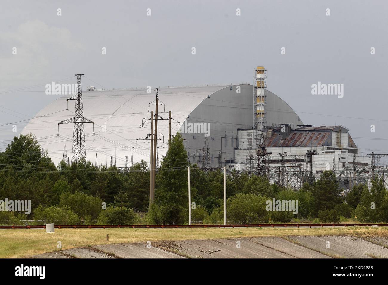 (EDITOR’S NOTE:FILE PHOTO) A view of the protective shelter over the ...