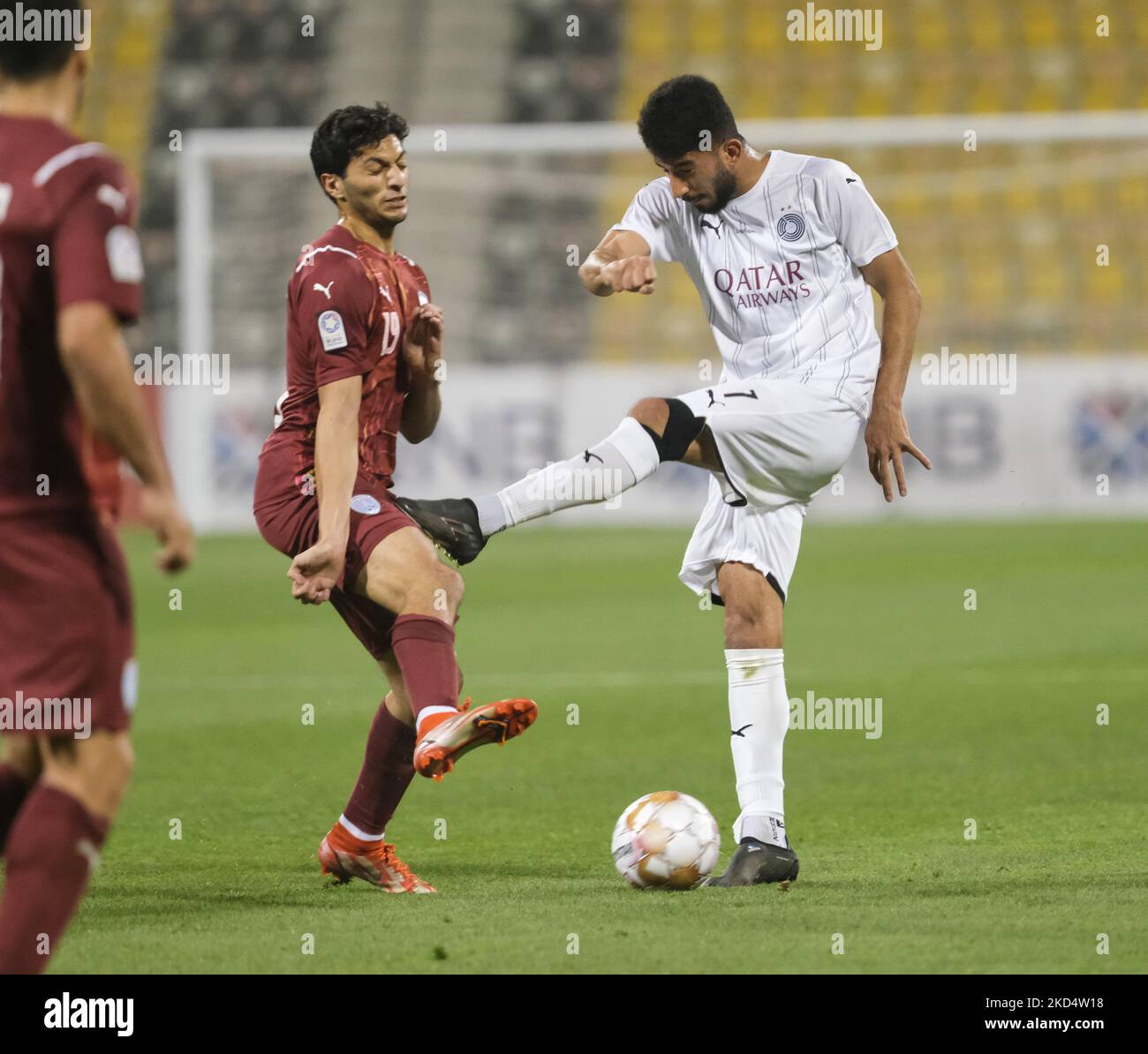 Mohammed Waed Abdulwahhab Al Bayati (7) of Al Sadd on the ball during ...