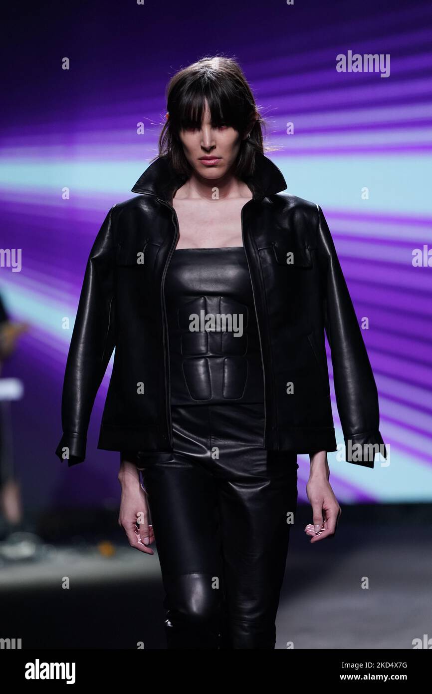 Model walks the runway at the Otrura fashion show during Mercedes Benz ...