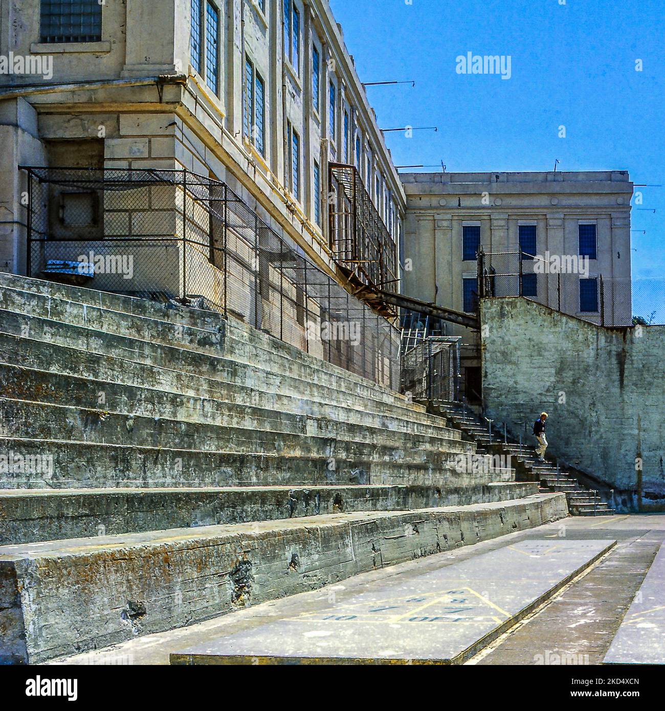 Inside Alcatraz prison Exercise Yard Steps, San Francisco, United ...