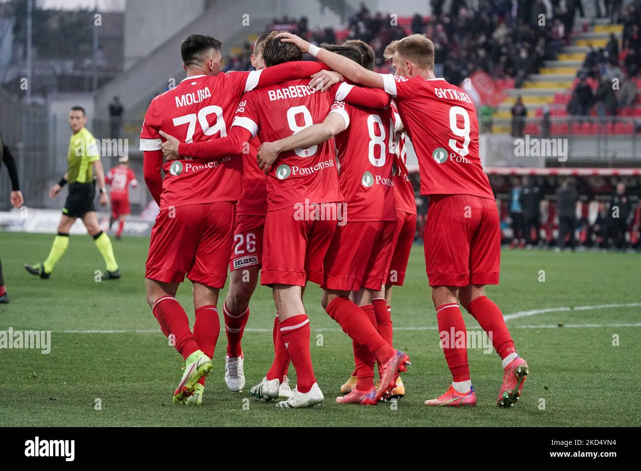 Ac Monza Team goal celebrate during AC Monza against L.R. Vicenza ...