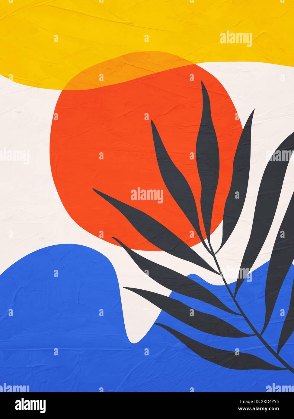 beautiful colorful botanical floral art, nature leaves and flowers ...