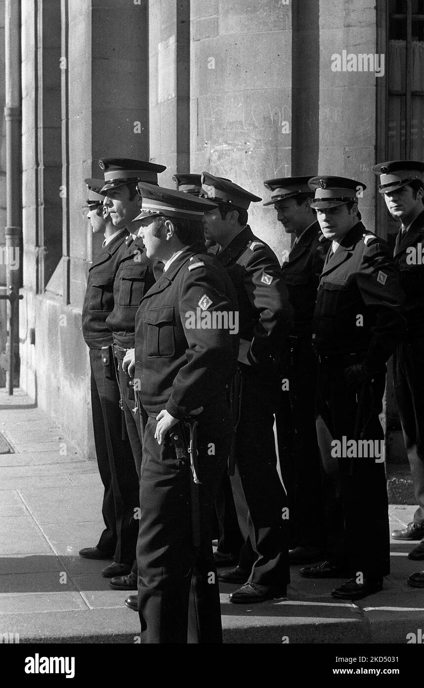 French policemen during a war veteran ceremony in Paris, France Stock ...