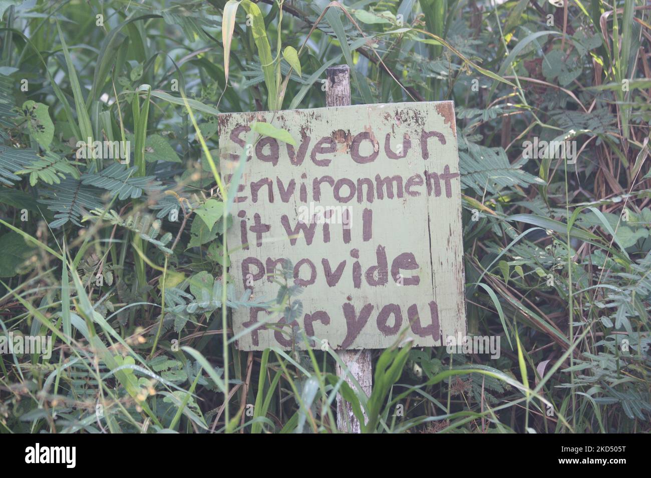 BARRANCO, PUNTA GORDA, BELIZE - DECEMBER 24, 2008 sign asking people to ...
