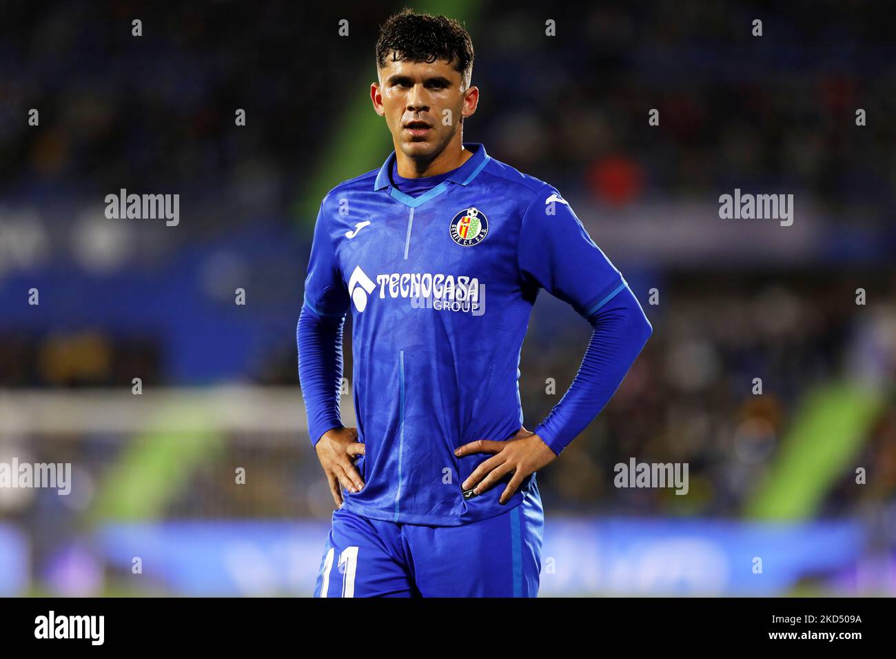 Carles Alena Of Getafe Cf During The La Liga Match Between Getafe Cf And Valencia At Coliseum
