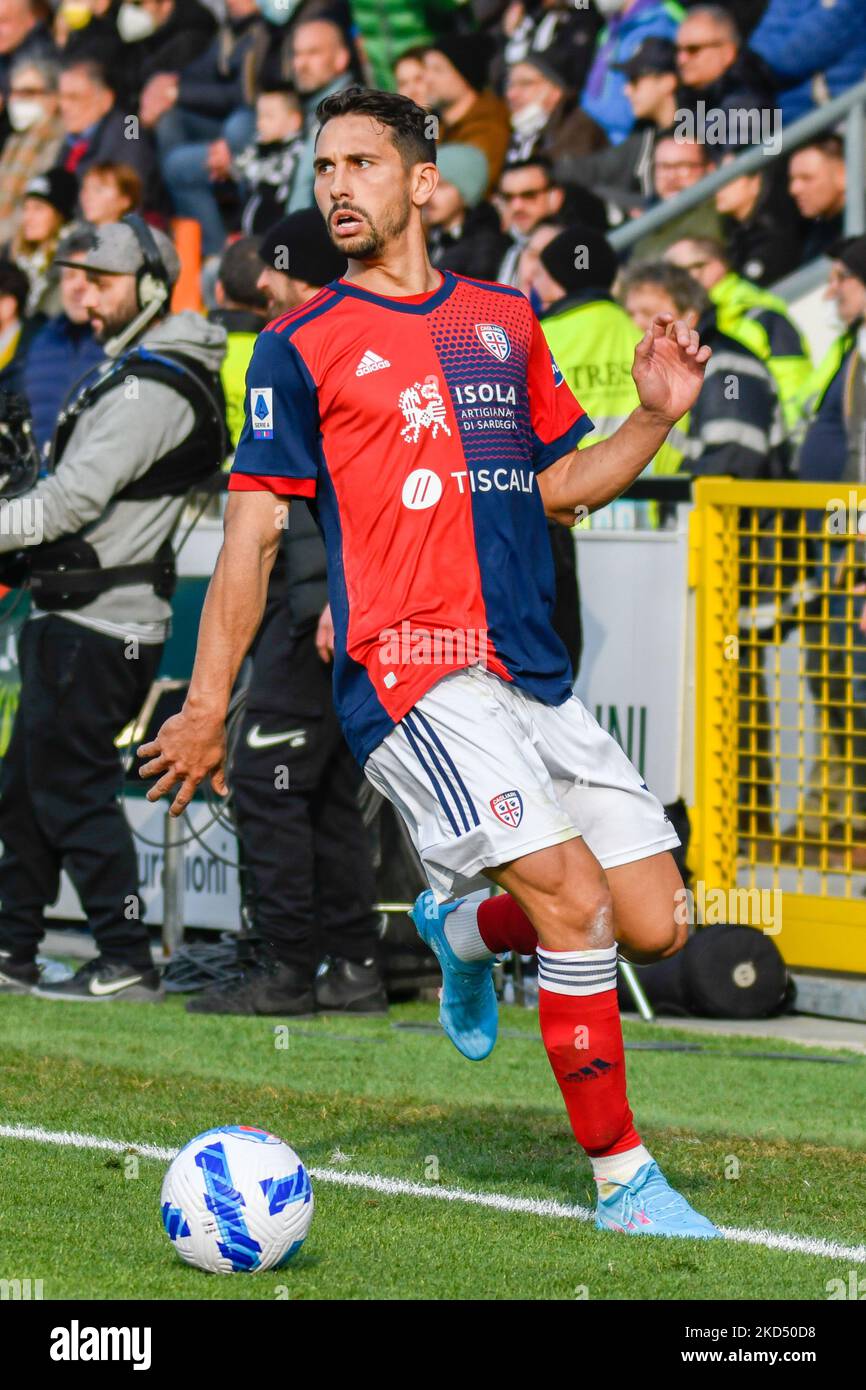 Cagliariâ€™s Edoardo Goldaniga during the italian soccer Serie A match ...