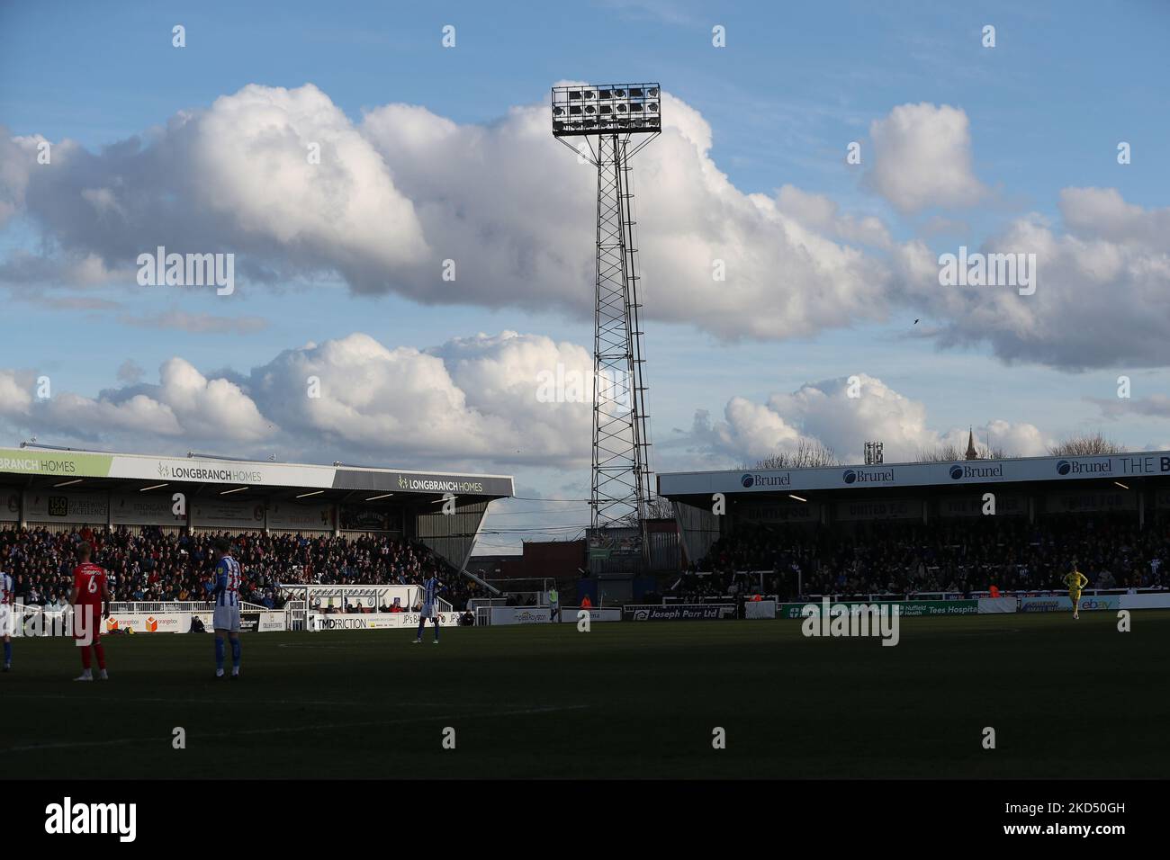 A general view during the Sky Bet League 2 match between Hartlepool ...