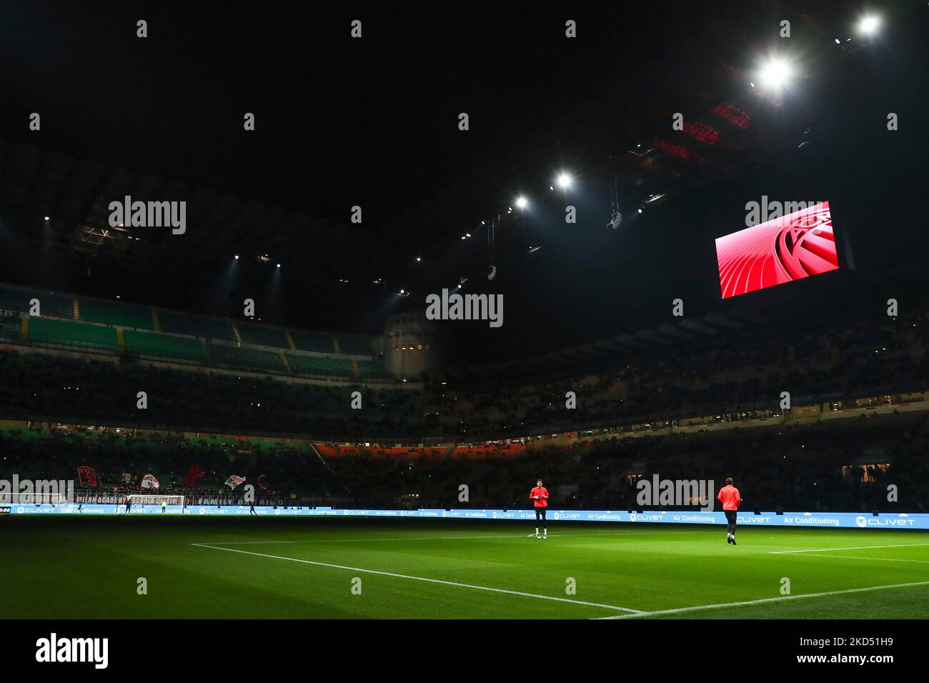 A general view inside the stadium during the Serie A 2021/22 football ...