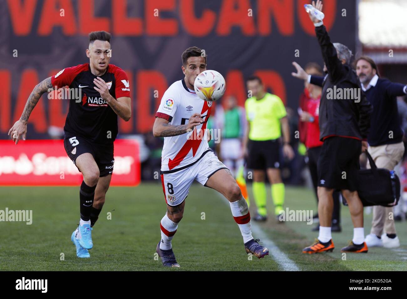 Oscar Trejo of Rayo Vallecano during the Liga match between Rayo ...