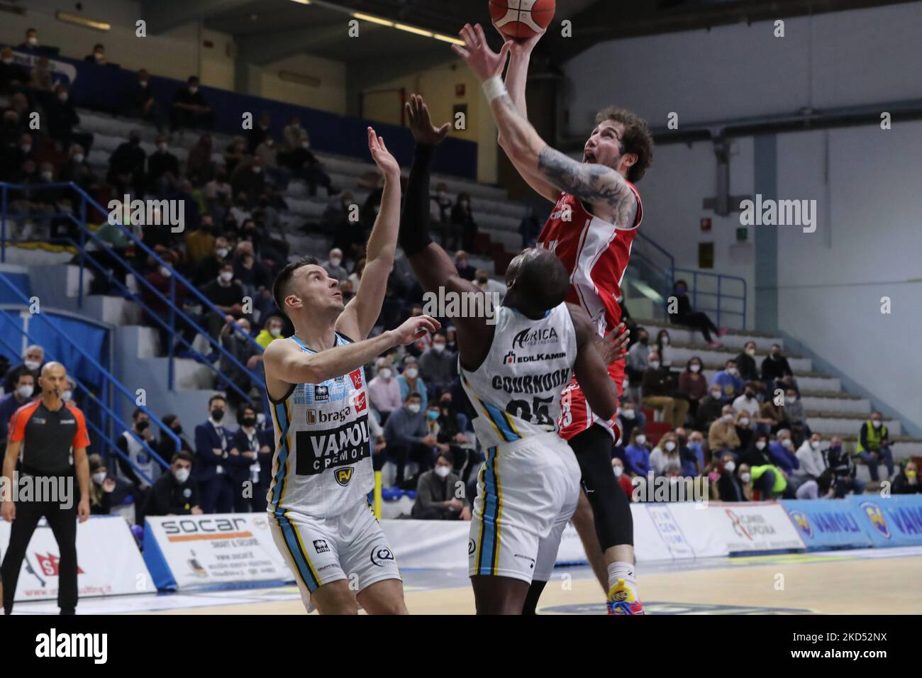Justin Johnson ( UNAHOTELS Reggio Emilia ) during the Italian ...