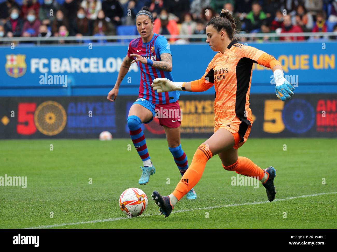 Misa Rodriguez and Jennifer Hermoso during the match between Barcelona ...